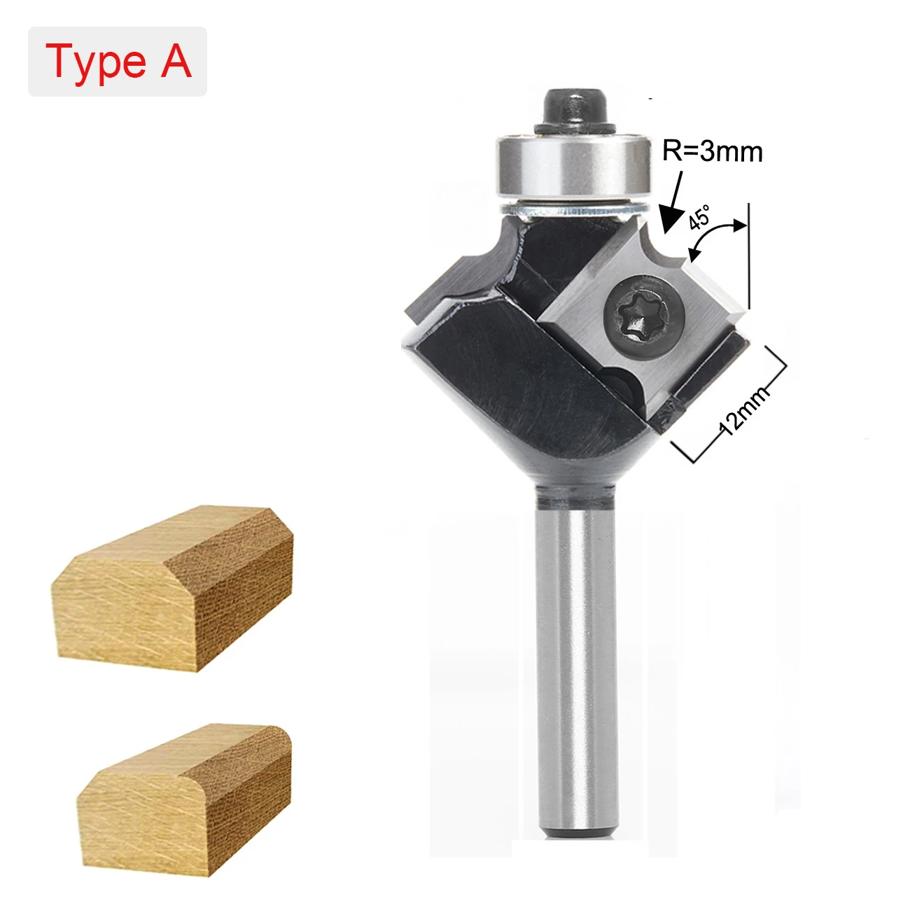 1pcs-Wood-Round-Corner-Planer-Milling-Cutter-Router-Bit-6mm-6-35mm-8mm ...