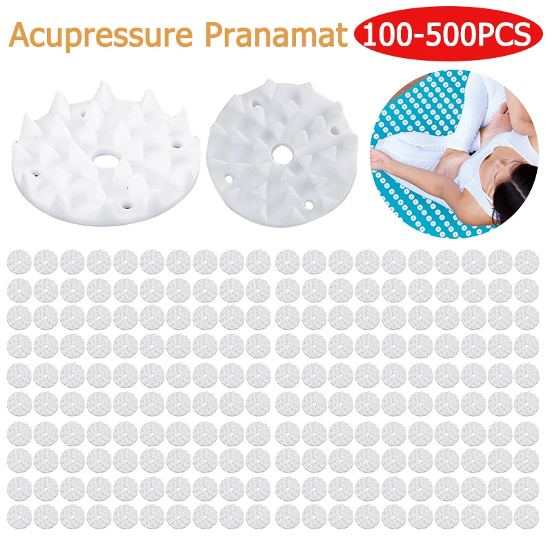 100-500pcs-Lotus-Acupressure-Yoga-Mat-Spikes-Fitness-Pilates-Carpet ...