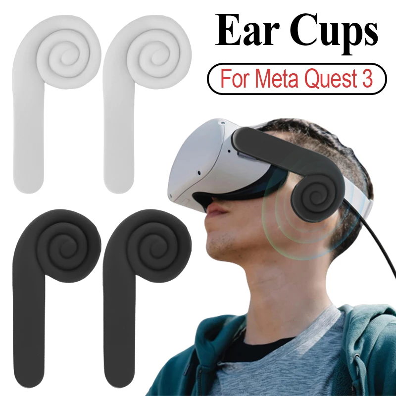 For-META-Quest-3-VR-Silicone-Noise-Reduction-Earmuffs-Lightweight ...