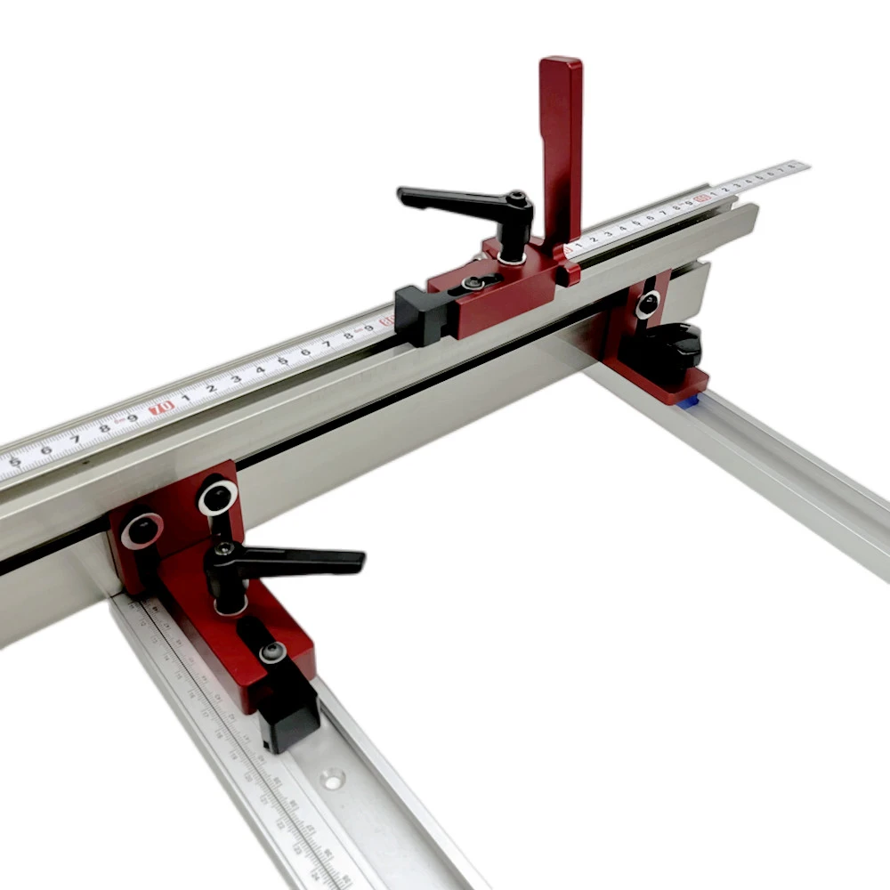 Aluminium Profile Fence Kit Woodworking T-tracks Sliding Brackets With ...