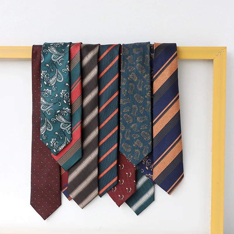 New Style Men's Formal Gentleman Neck Ties Retro Green Brown Wine Red ...