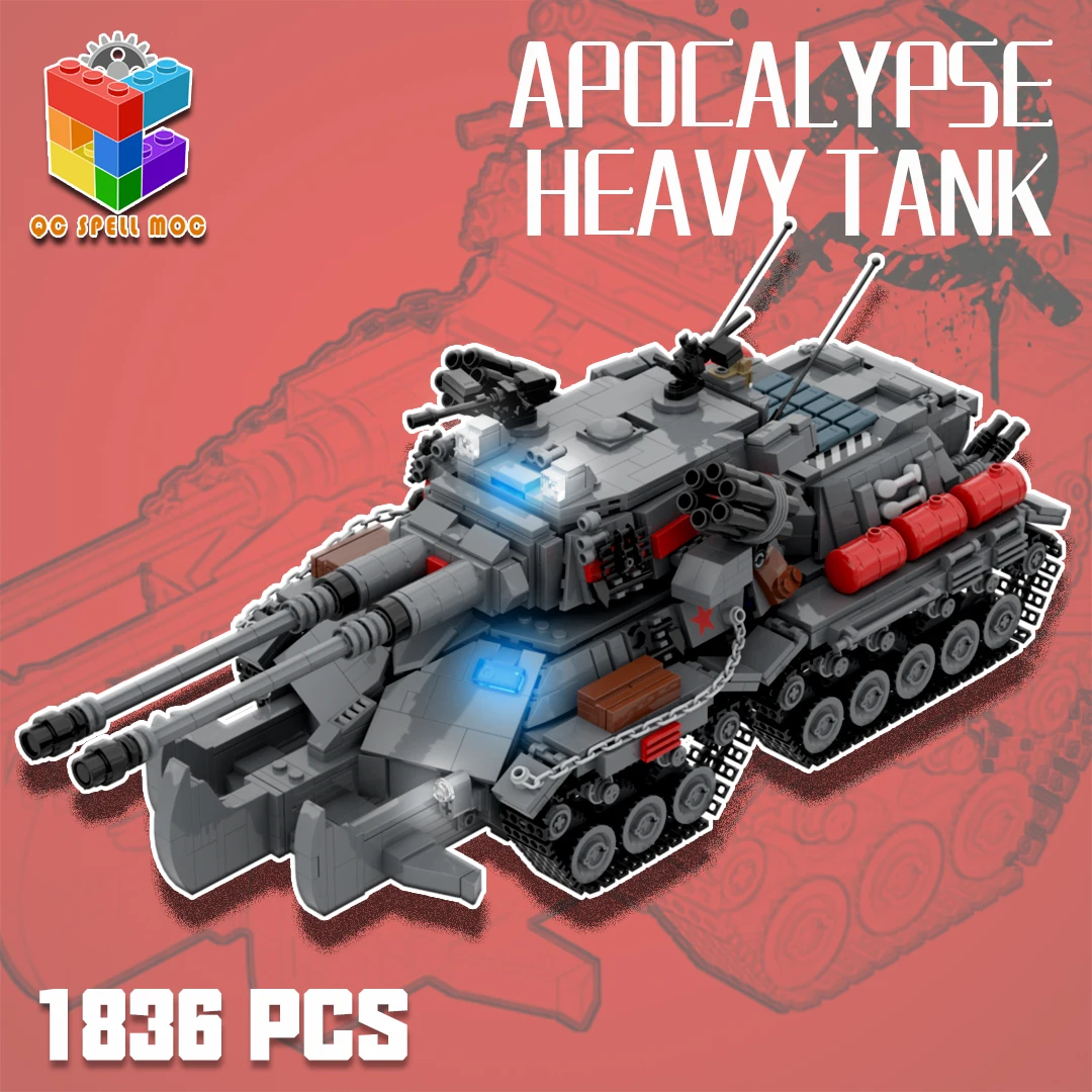 MOC-Super-Apocalypse-Tank-Soviet-Collection-Military-Building-Blocks ...