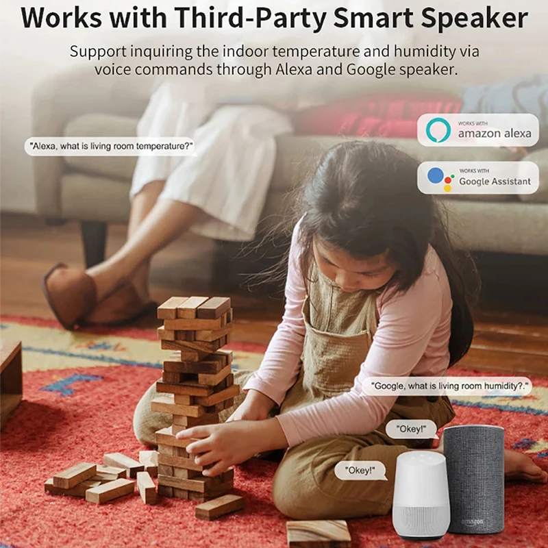 Tuya Smart Temp & Humidity Sensor – Wired Innovation