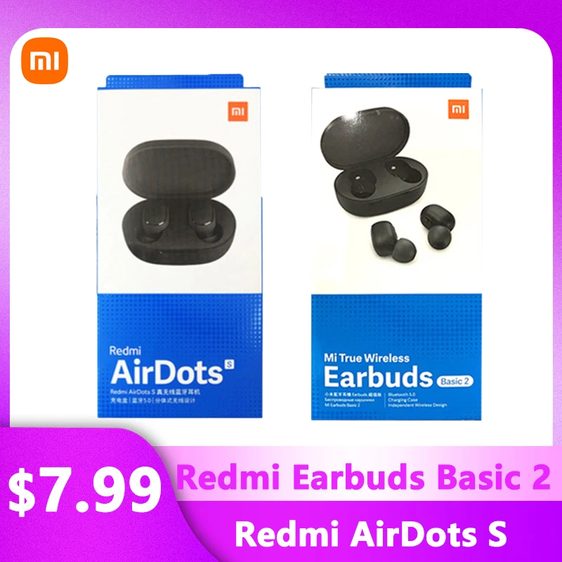 Global-Version-Xiaomi-Redmi-Mi-Ture-Earbuds-Basic-2-Headphones-TWS ...