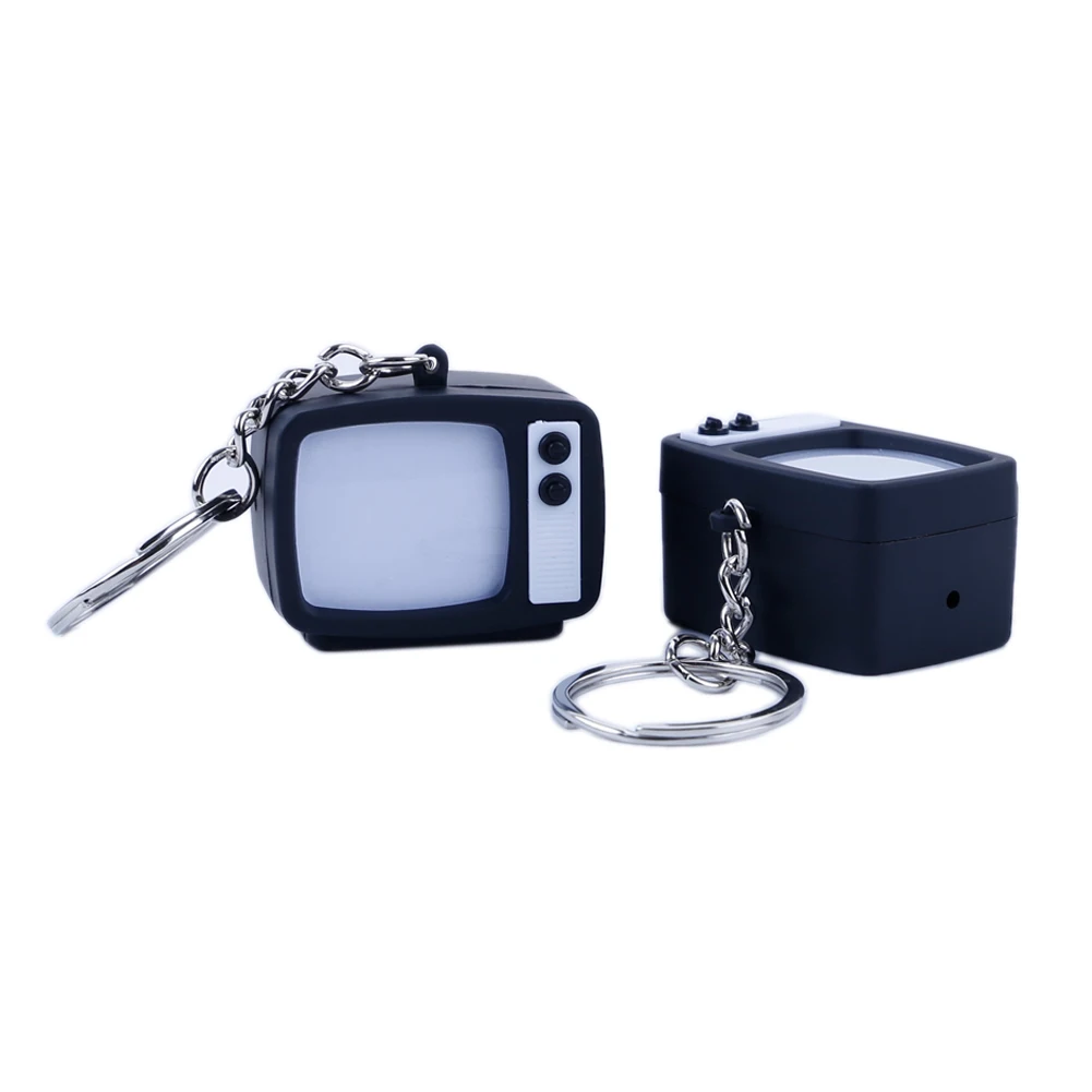 Retro-TV-Model-Keychain-Backpack-Pendant-Bag-Charm-Creative-Keyring ...