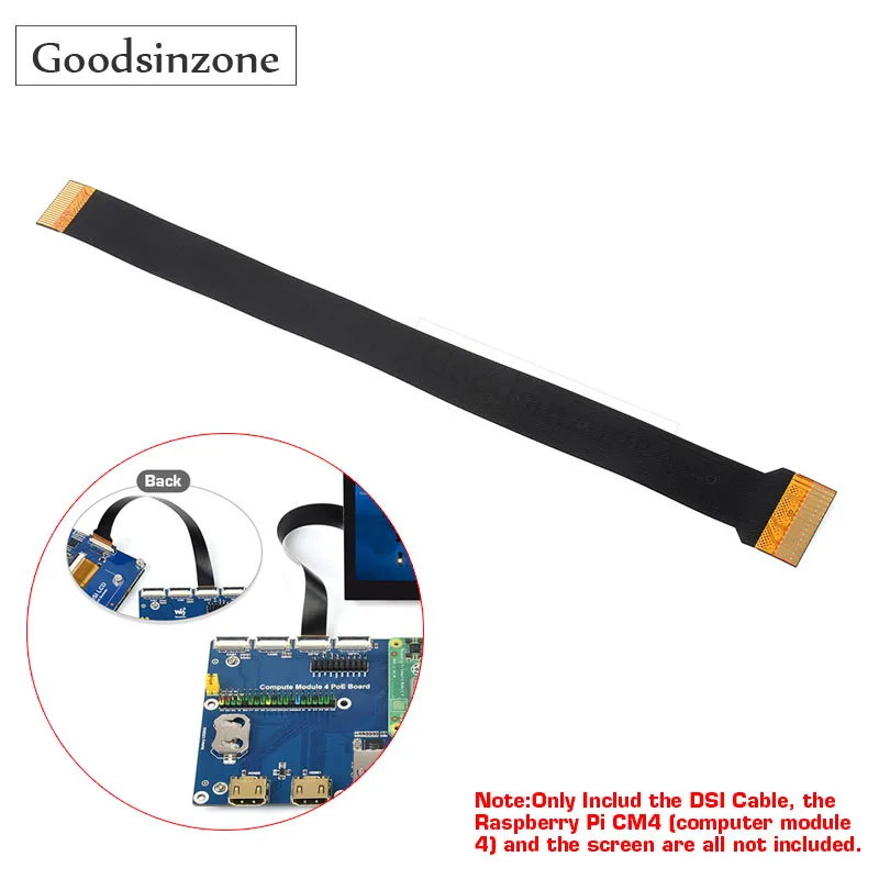 Raspberry-Pi-4-CM-4-DSI-FFC-Flexible-Flat-Cable-15cm-DSI-Display-to ...