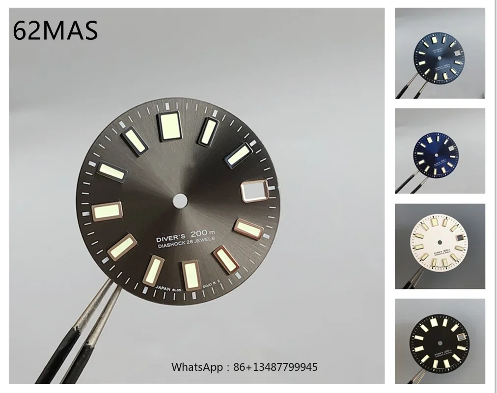Esfera-de-reloj-Nh35-de-28-5-MM-62mas-Yuanzu-NH35a-reloj-de-buceo-con ...