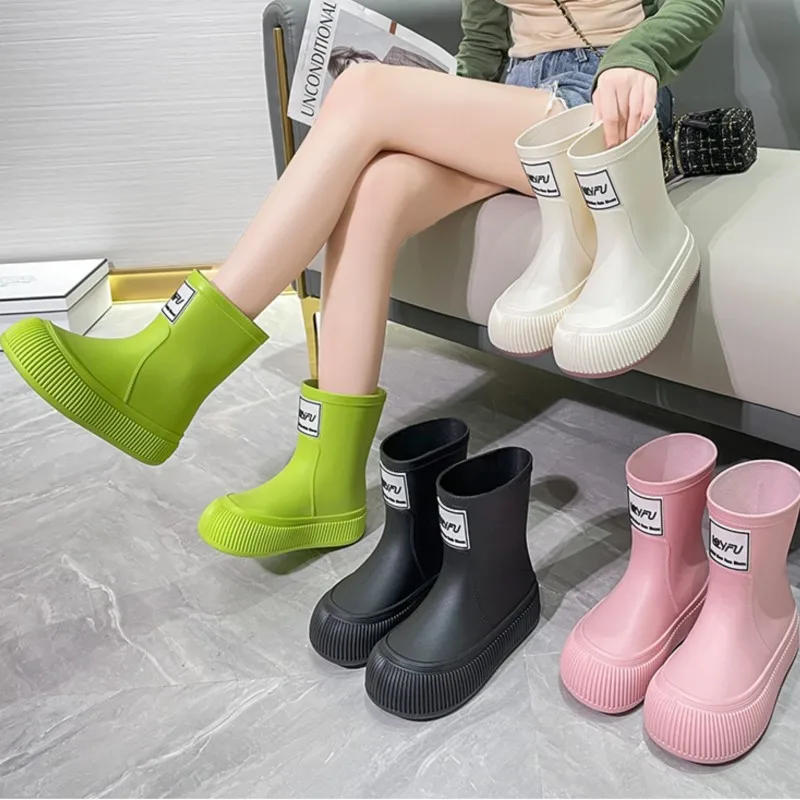 Botas-de-chuva-confort-veis-para-mulheres-Imperme-vel-e-antiderrapante ...