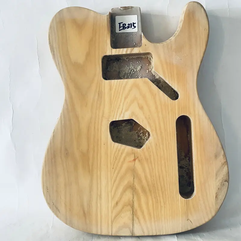 EB815-Solid-Ash-Wood-Tele-Electric-Guitar-Body-with-Custom-Bridges ...