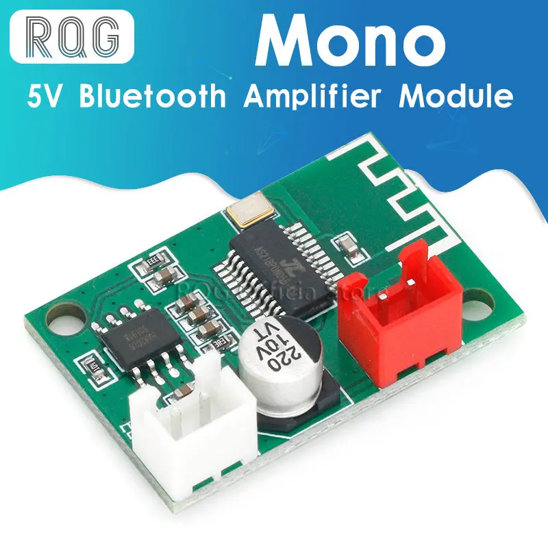Módulo amplificador Bluetooth de 5V, reproductor de música inalámbrico sin pérdidas, Mono clase ...