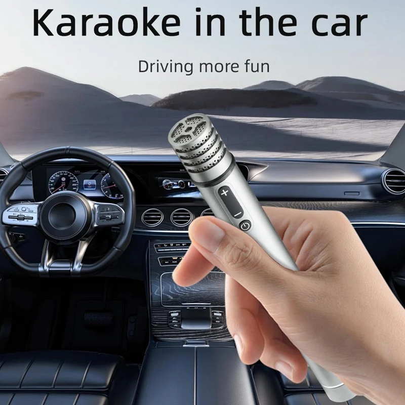 Car-Wireless-Microphone-Black-Silver-Metal-5-0-Bluetooth-Dsp-Audio ...