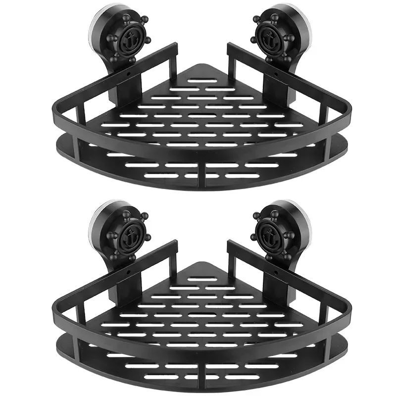 New-Bathroom-Shelf-Suction-Plastic-Shampoo-Rack-Makeup-Storage ...