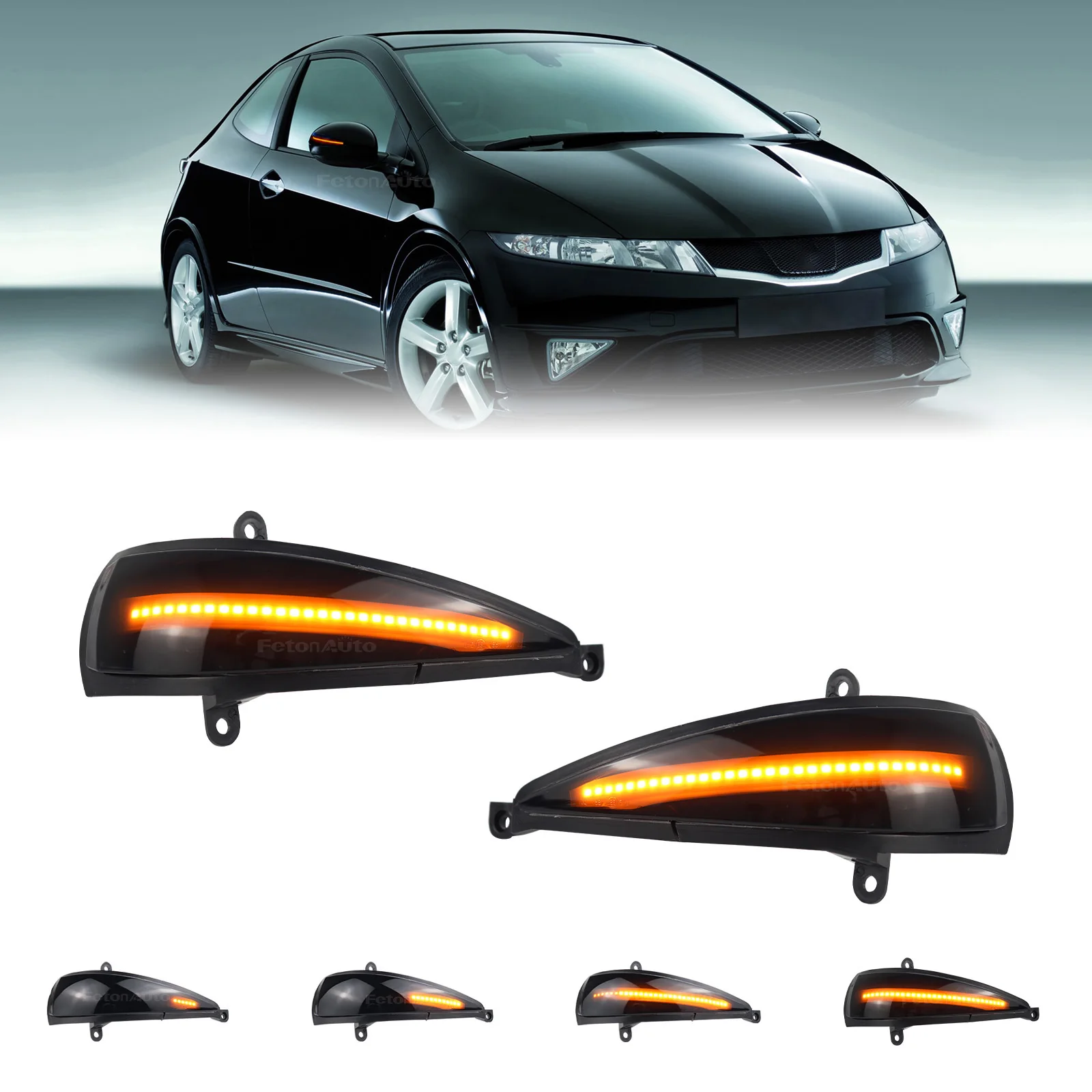 Dynamic Turn Signal Light Flashing Side Rear View Mirrors Indicator For ...