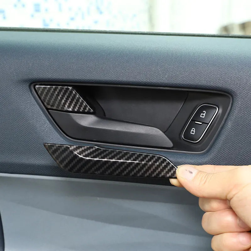 ABS-Carbon-Fiber-Pattern-Car-Interior-Handle-Panel-Cover-for-Ford ...