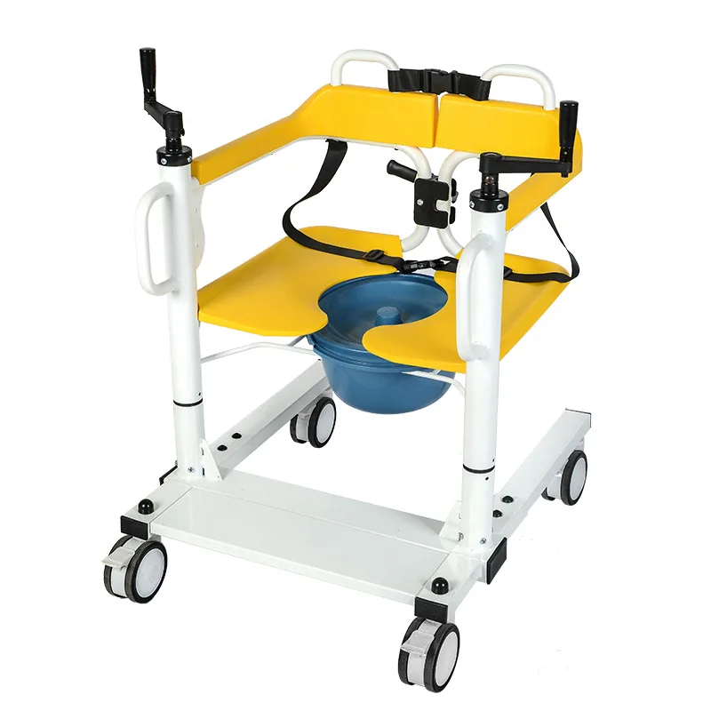 Elderly Patient Manual Transfer Lift Machine Bed Wheelchair Shift ...
