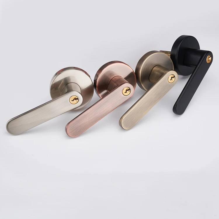 4color-Door-Handles-for-Interior-Doors-Cylinder-American-Modern-Wood ...