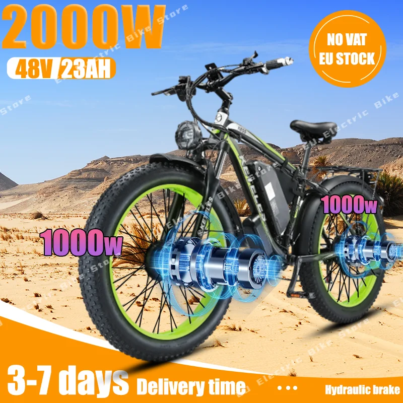 K800-Electric-Mountain-Off-Road-E-bike-com-motor-duplo-Fat-Tire-E-Bike ...