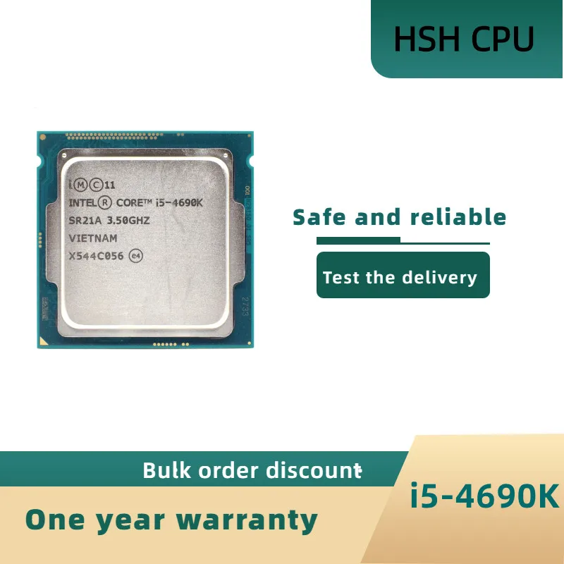 Used Intel Core i5 4690K 3.5GHz 6MB Socket LGA 1150 Quad-Core CPU ...