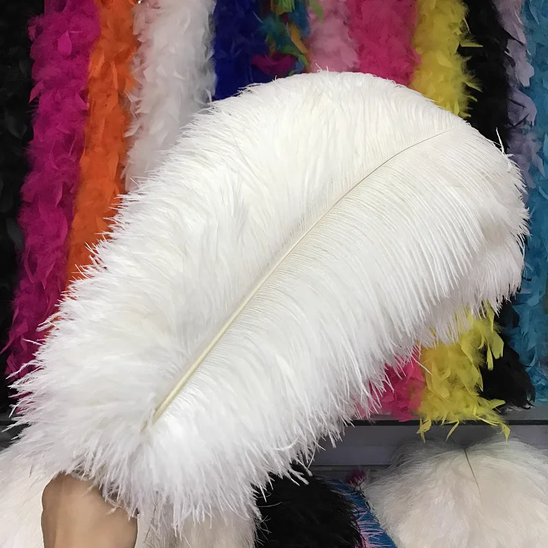 50-500pcs Fluffy White Ostrich Feathers for Wedding Table Centerpieces ...