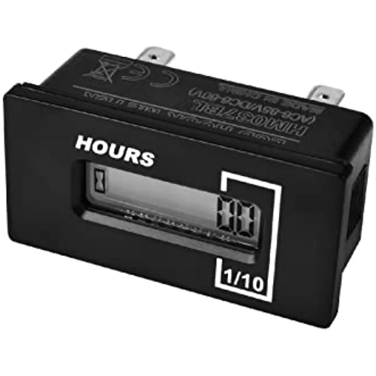 Digital AC/DC Hour Meter,Resettable Hours for Generator Air Compressor ...