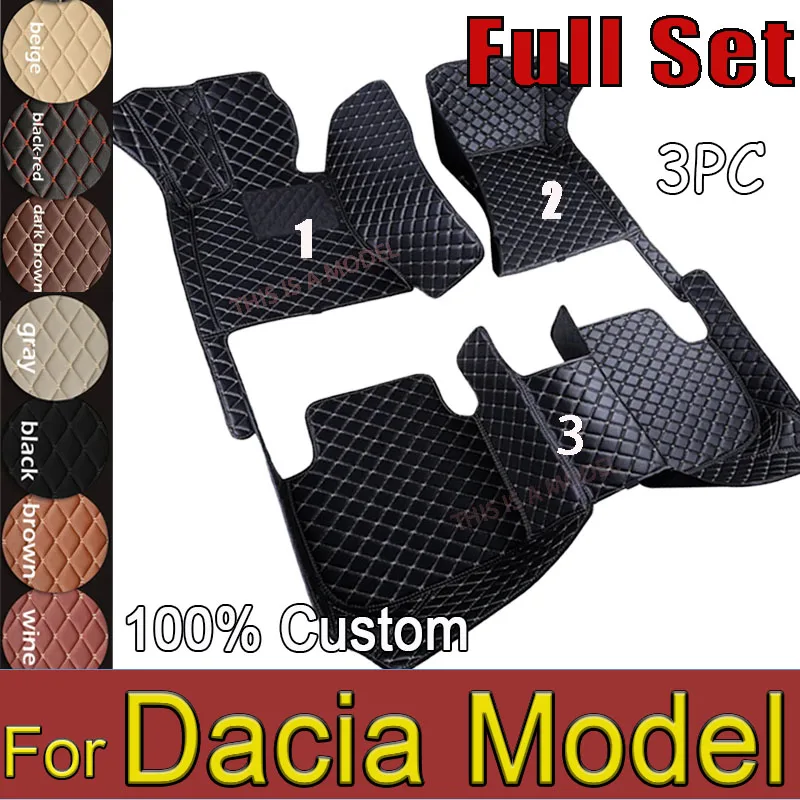 Car-Floor-Mats-For-Dacia-Sandero-Dokker-Logan-Duster-Spring-Custom-mud ...
