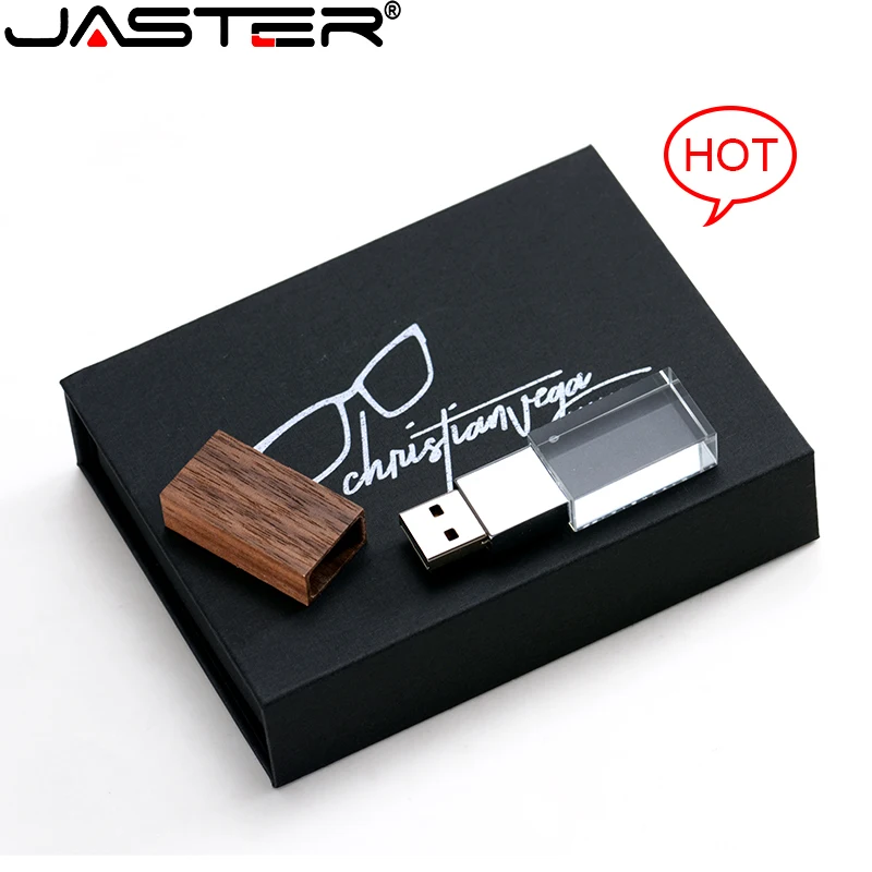 Wooden-Lid-Crystal-Pendrive-128GB-with-Box-Memory-Stick-64GB-Free ...