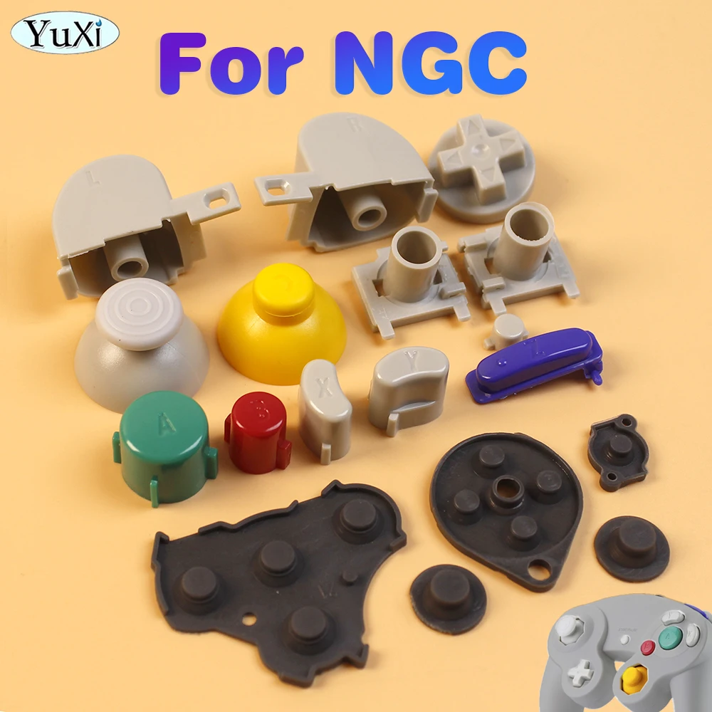 1Set-Full-Buttons-For-Gamecube-L-R-Trigger-Buttons-D-Pad-ABXY-Buttons ...