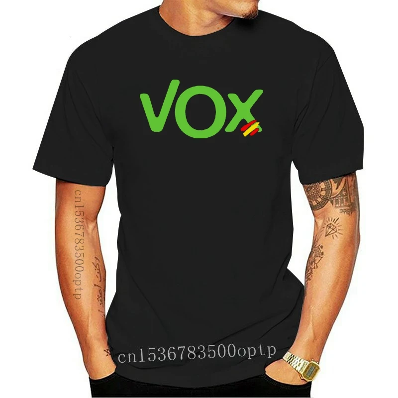 Camiseta de Roly Con Logo Vox Espa para hombre, ropa informal, nueva ...