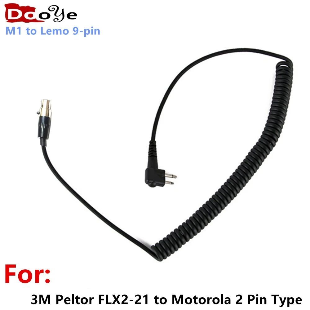 For-3M-Peltor-CH-3-Headsets-FLX2-21-to-Motorola-2-Pin-Type-GP68-GP300 ...