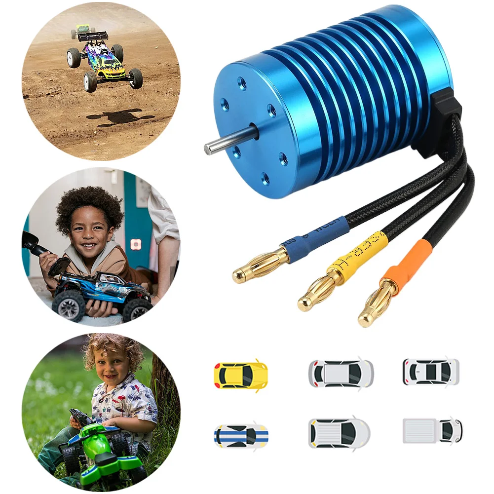 3000KV-3300KV-3930KV-4370KV-540-Size-4-Poles-RC-Car-Brushless-Motor-RC ...