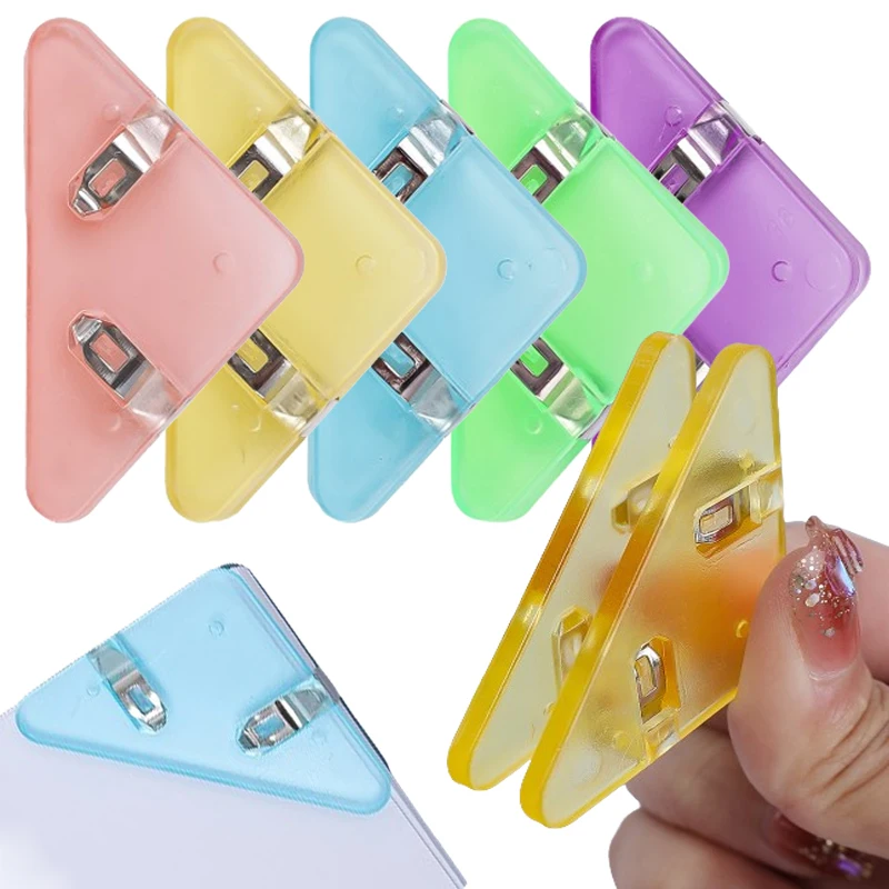 Triangle-Corner-Clips-Paper-Clip-School-Office-Stationery-Transparent ...