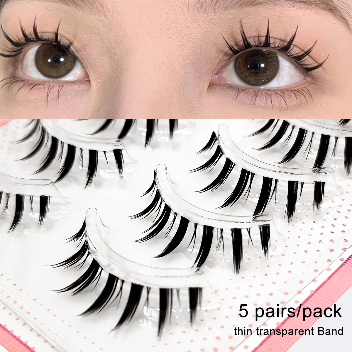 Yelix-5-Pairs-False-Eyelashes-Japanese-Style-Makeup-Thick-Eyelash ...