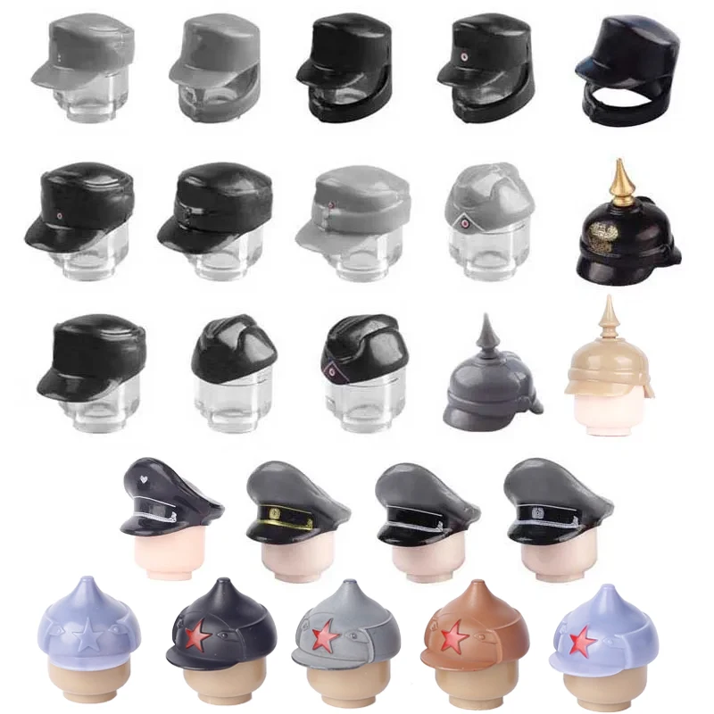 WW2-German-Military-M43-Helmet-Weapon-Accessories-Building-Blocks ...