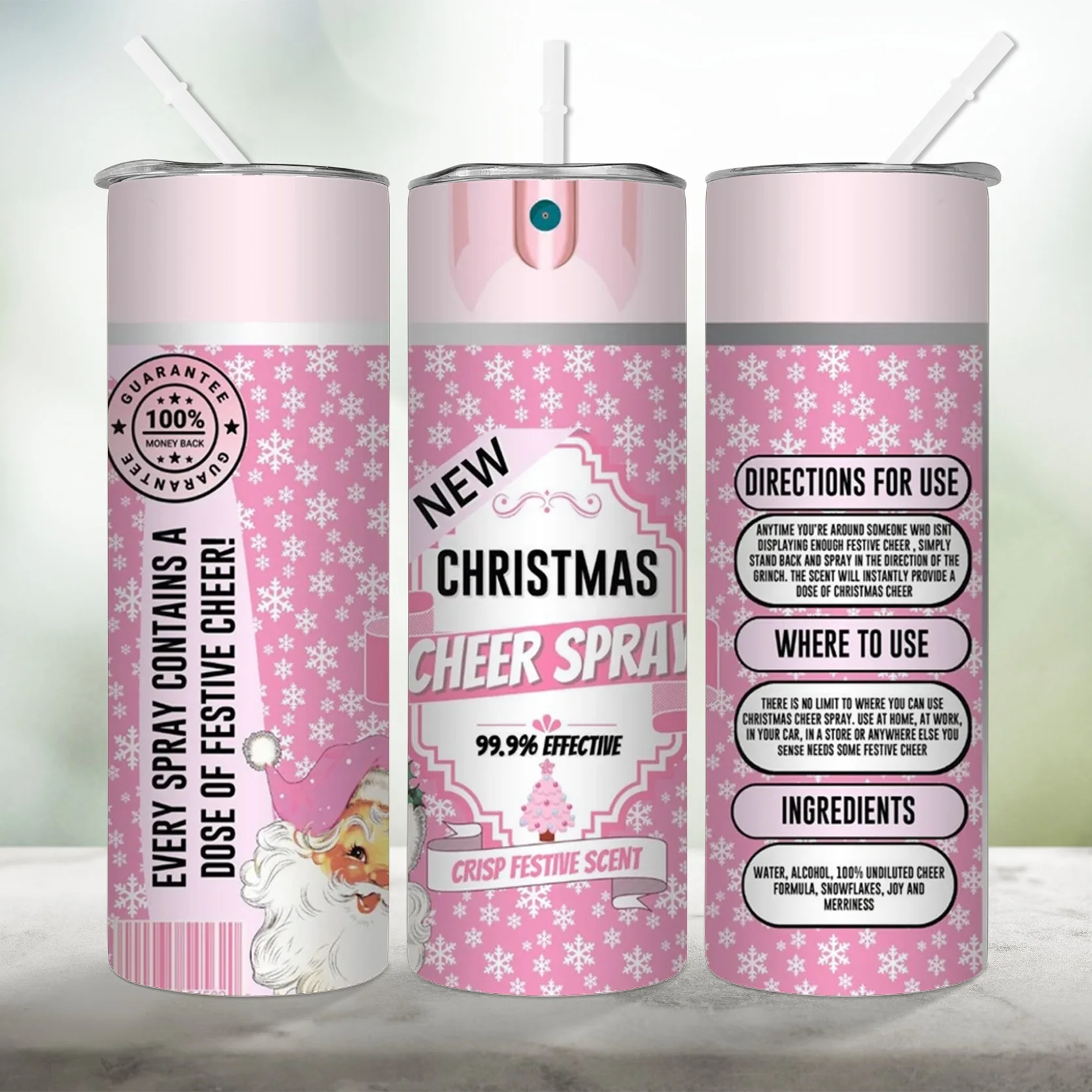 1pc-Christmas-Cheer-Spray-Bottle-20oz-Tumbler-Funny-Pink-Tumbler ...