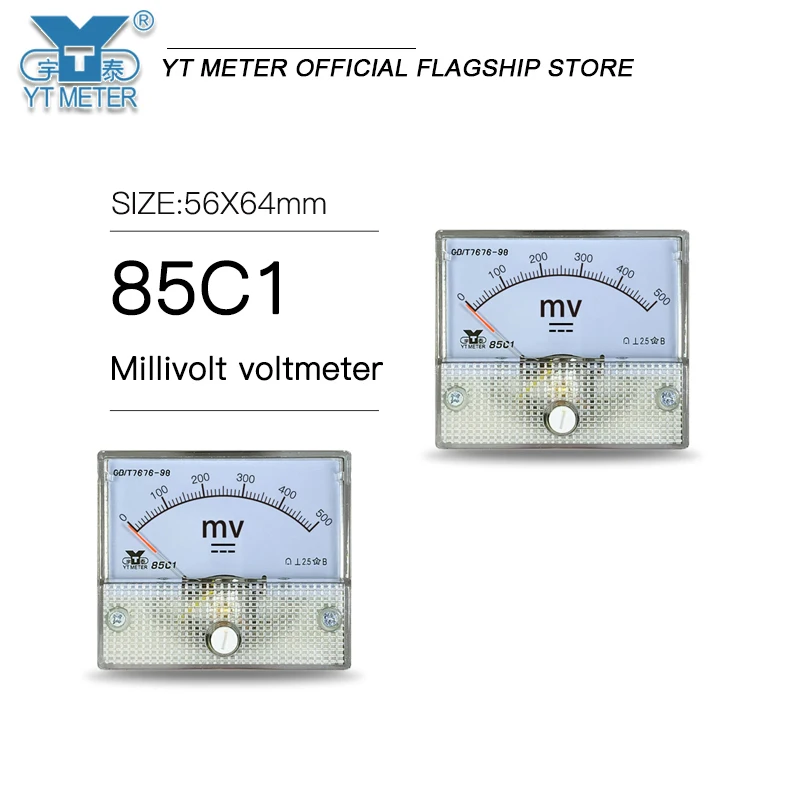 85c1 millivoltmeter 40mv 50mV 75mV 100mV 150mV 200mV 250Mv 300mV 500mv ...