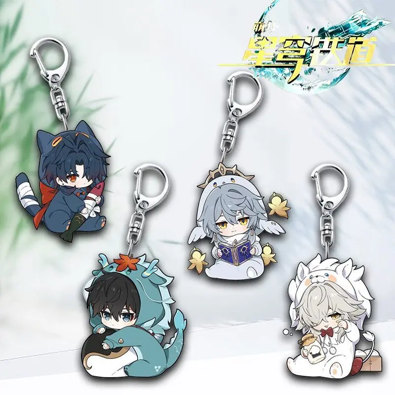 Honkai Star Rail Acrylic Keychain Strap Sunday Dan Heng Jing Yuan Blade ...