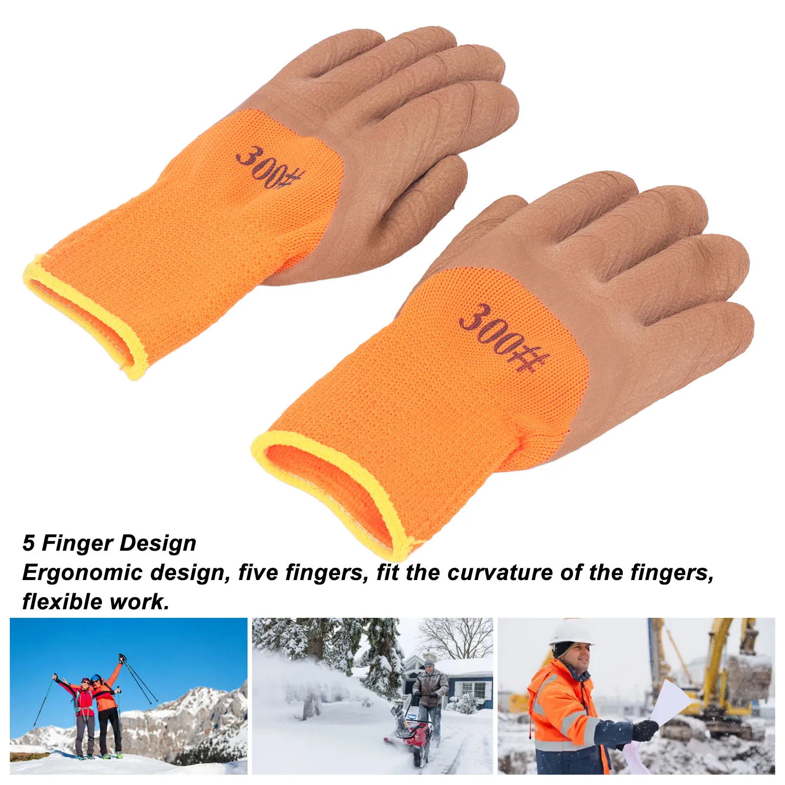 ZK30-5-Pairs-Work-Gloves-Waterproof-Thermal-Insulated-Working-Safety ...