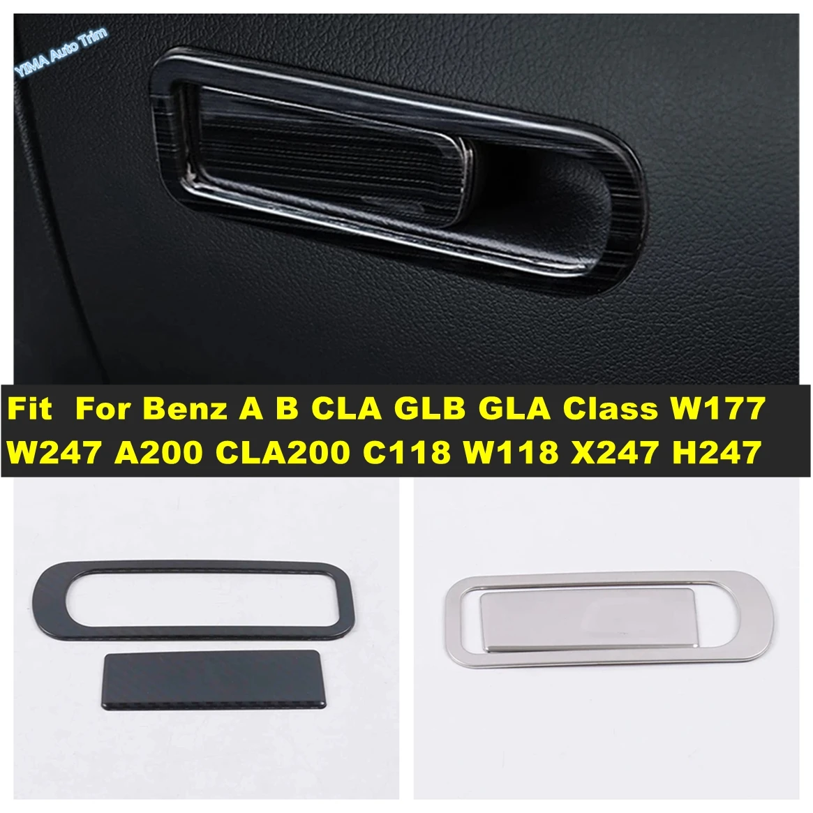 Copilot-Glove-Box-Handle-Sequins-Cover-Trim-Accessories-For-Benz-A-B ...