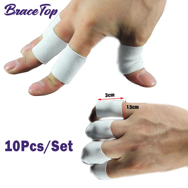 BraceTop 10pcs Stretchy Sports Finger Sleeves Arthritis Support Finger ...