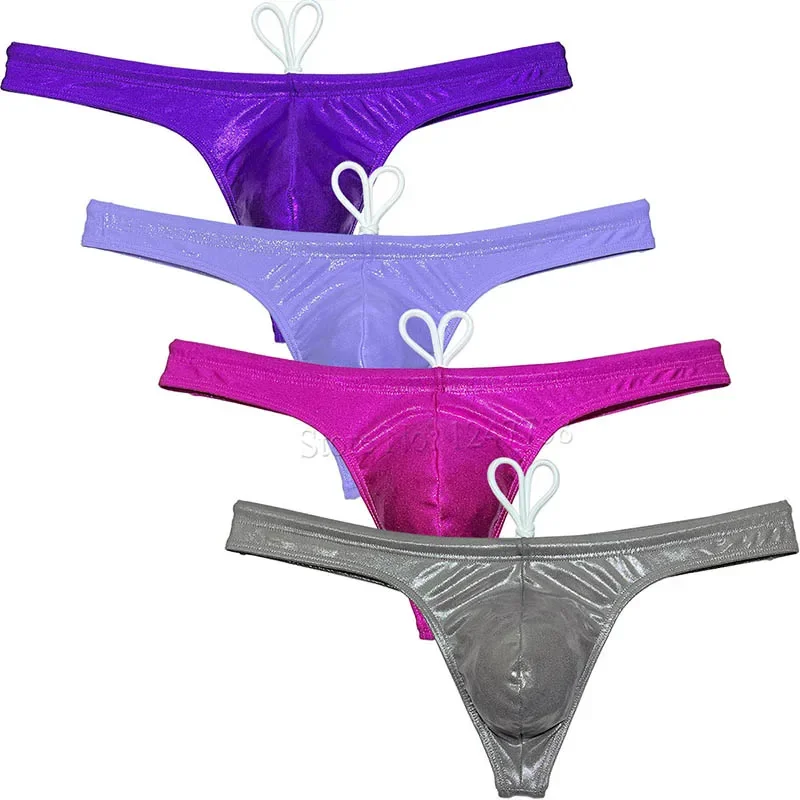 Men-s-Shiny-Metallic-Swim-Thong-Tankini-Guy-Pouch-Beach-Sunbathing ...