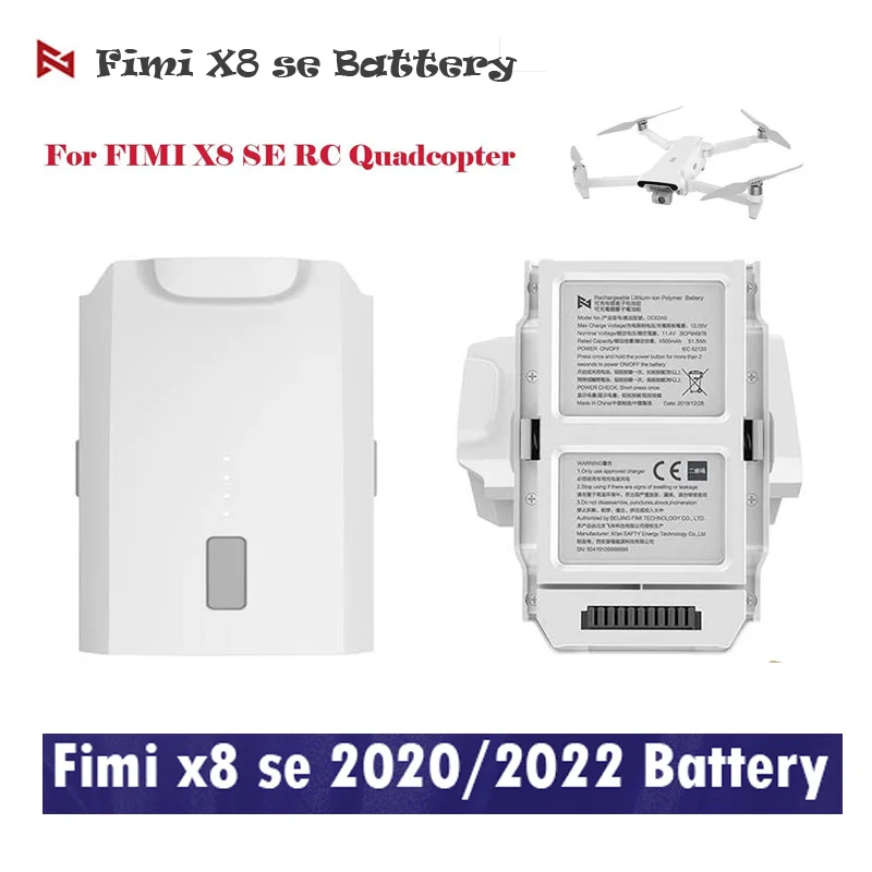 FIMI X8 SE 2020 2022 V2 Bateria Original Hélices, Acessórios Drone, 4500mAh Baterias De Lítio ...