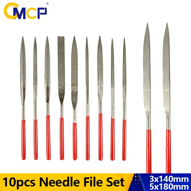 CMCP-Mini-Needle-File-Set-3x140mm-5x180mm-Diamond-Needle-File-Set-For ...