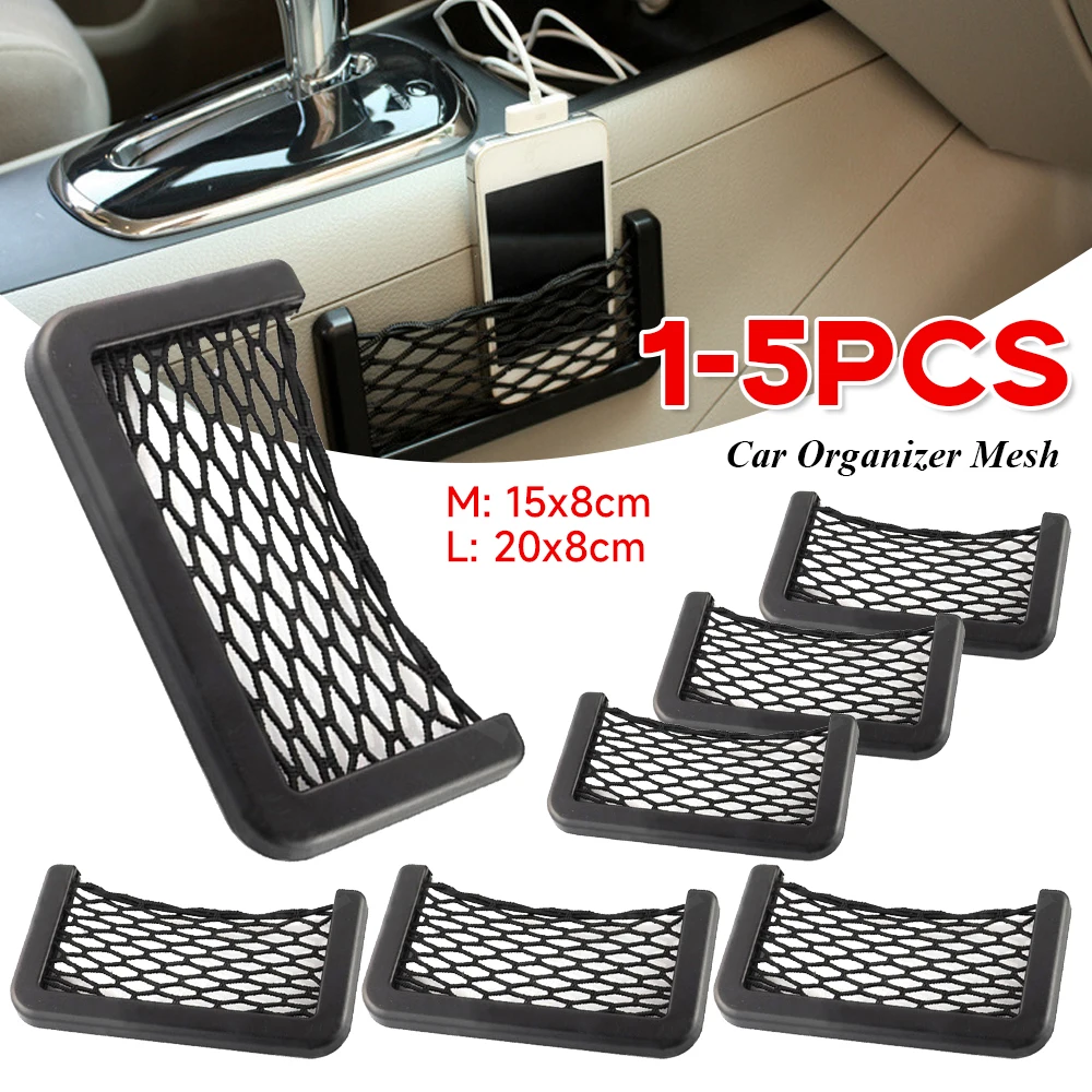 1-5PCS-Car-Storage-Net-Bags-Mesh-Pockets-Organizer-Universal-Car-Seat ...