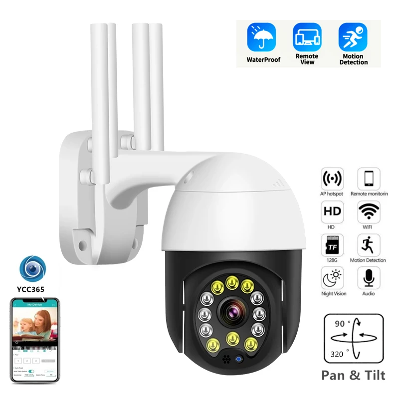 YCC365-Plus-2MP-PTZ-Camera-WIFI-Wireless-Audio-Video-Surveillance-IP ...