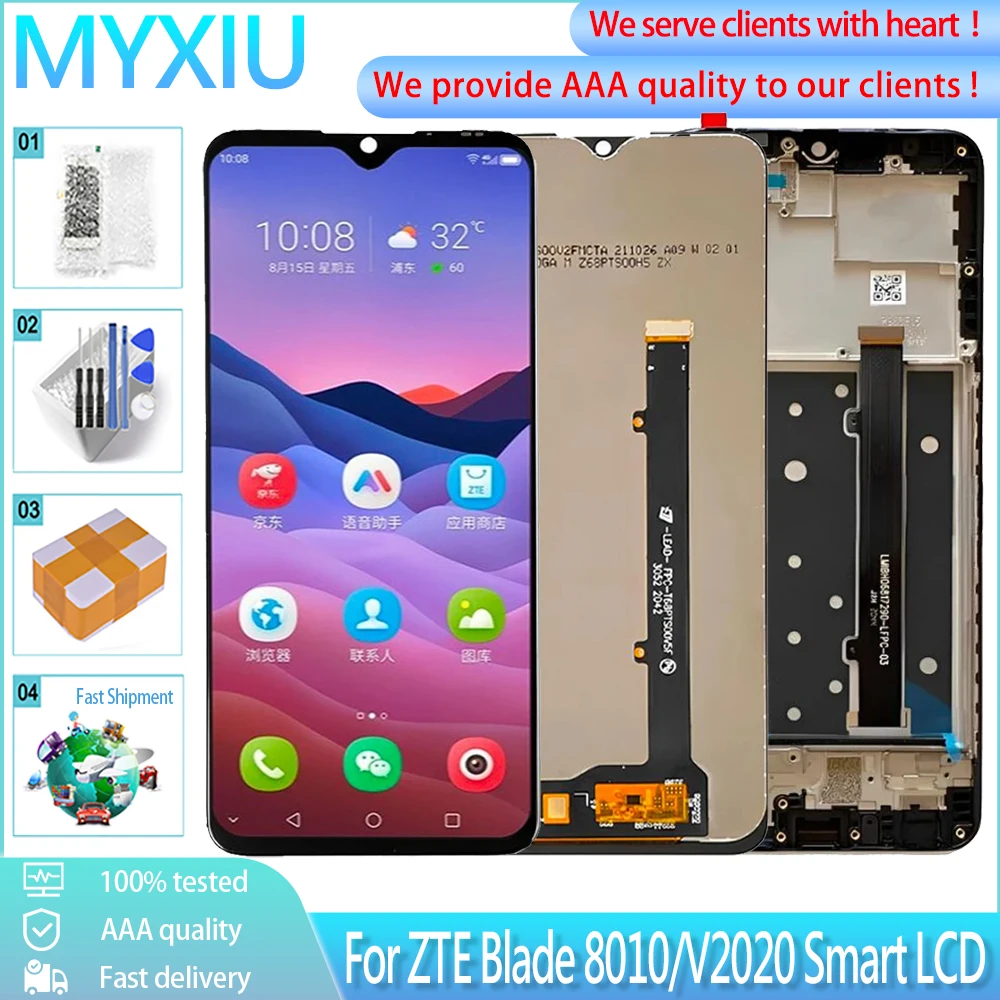6.82'' Original For ZTE Blade 8010 LCD Screen Display Touch Screen ...