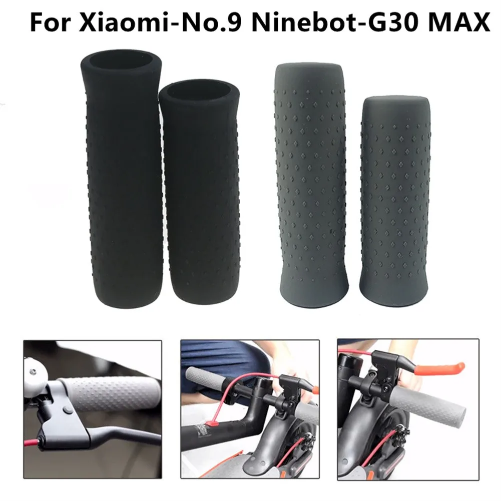 1-Pair-Electric-Scooter-Silicone-Handlebar-Grips-Bar-Cover-For-Segway ...