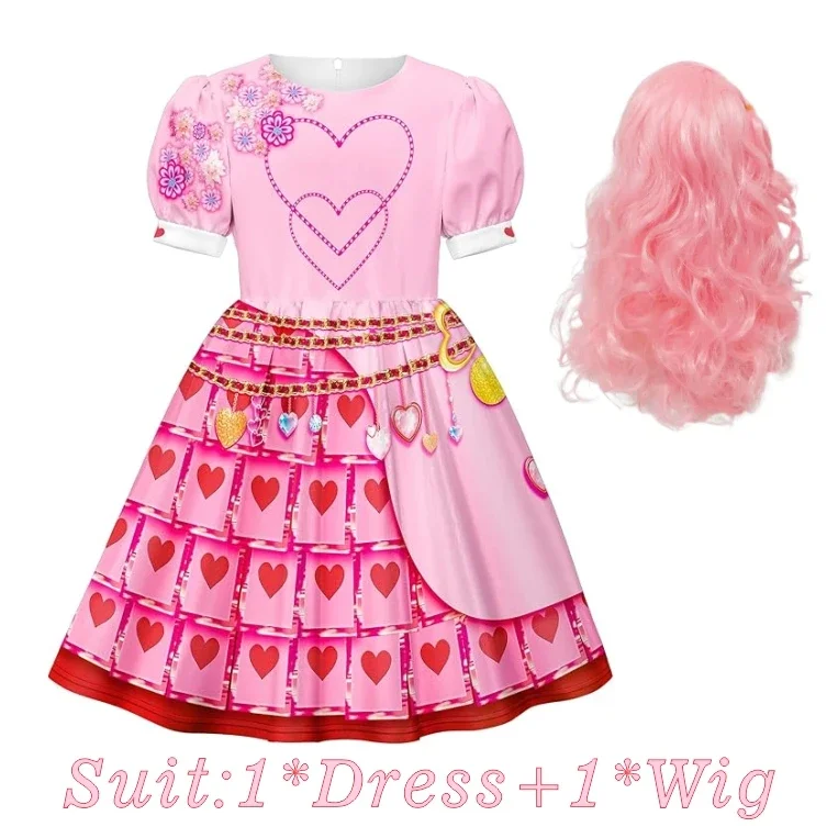 Disfraz de Cosplay de The Rise of Red para niñas, vestidos rosas de ...