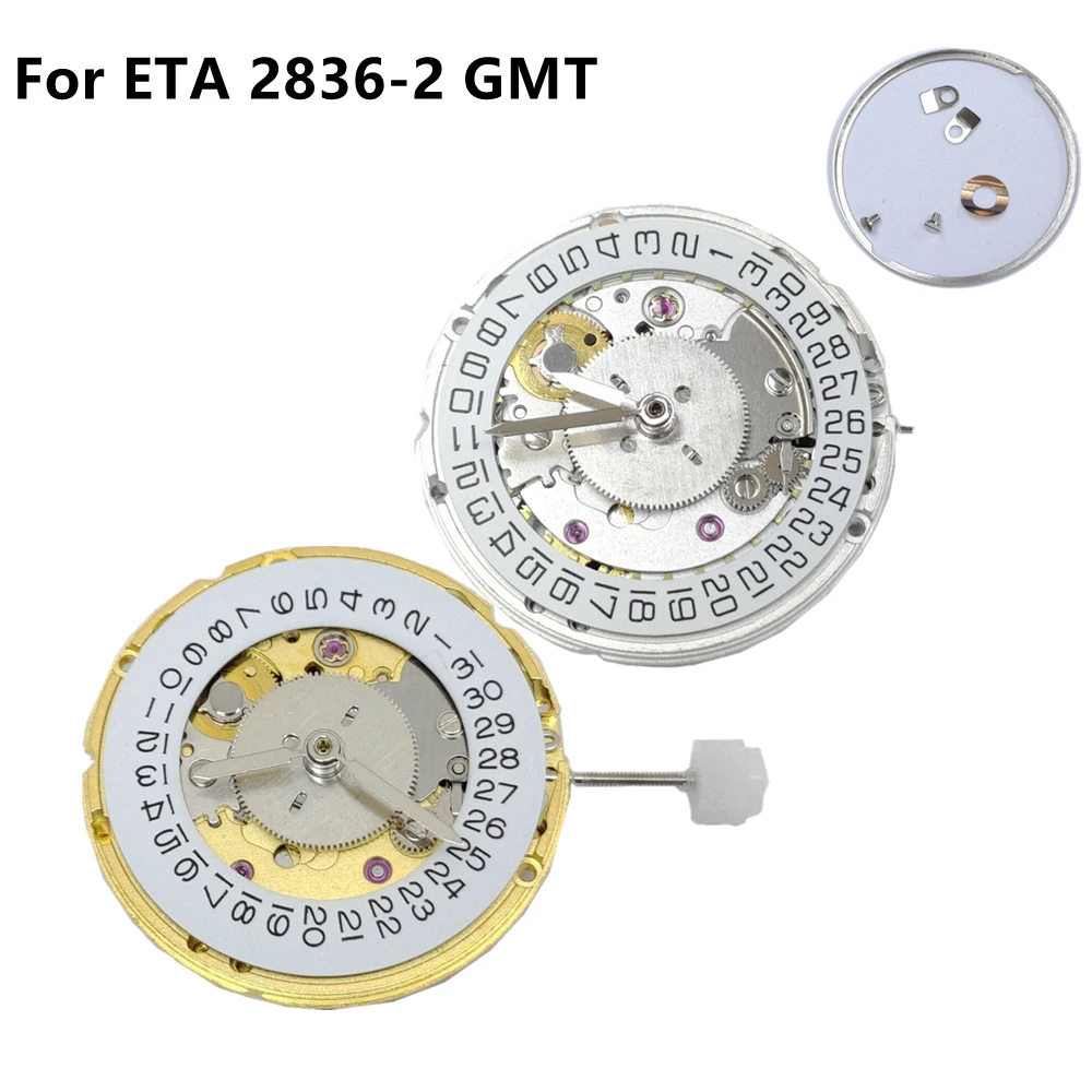 25 Jewels Automatic Movement Replacement For Eta 2836-2 2824 Gmt White ...
