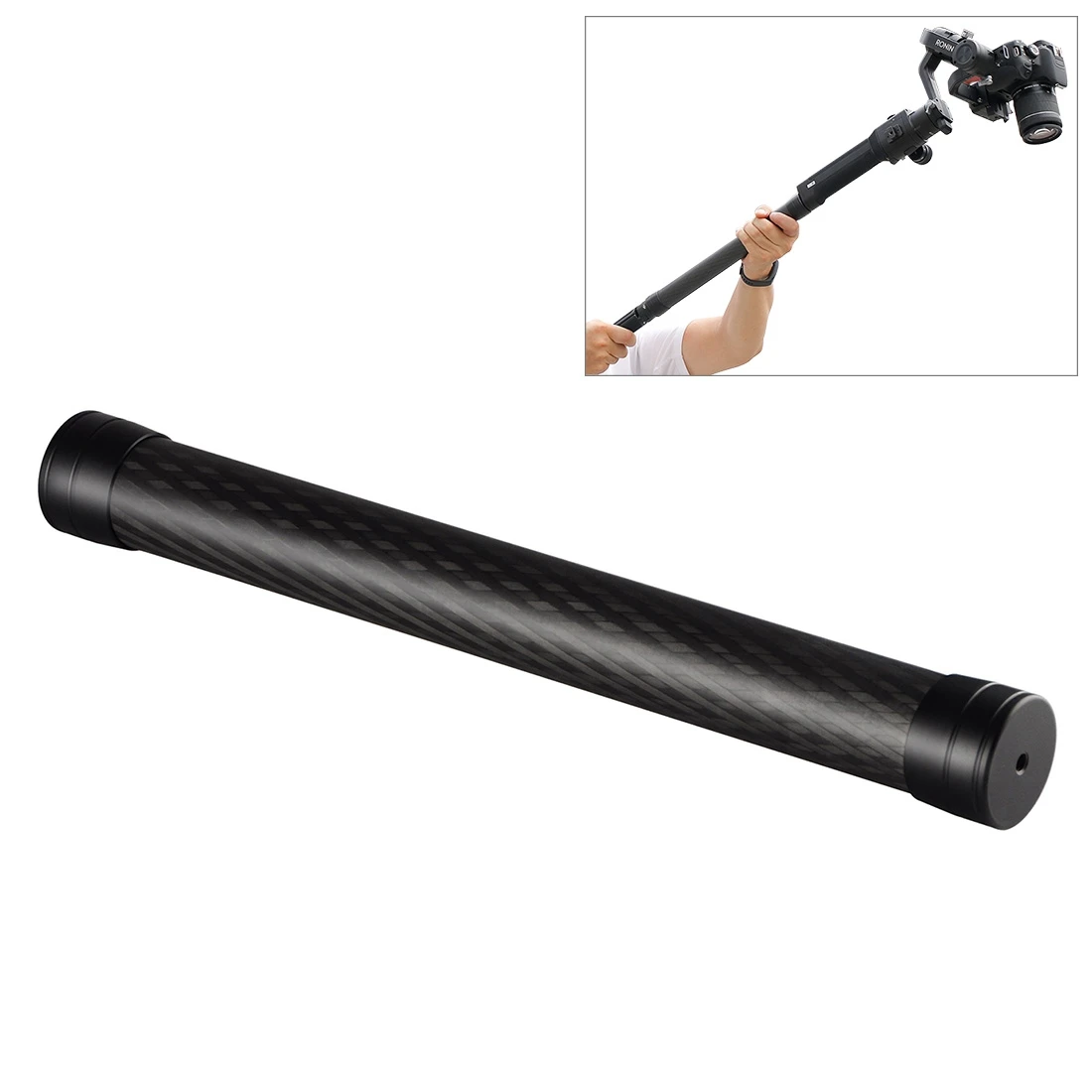 PULUZ Carbon Fiber Extension Monopod Pole Rod Extendable Stick for DJI ...