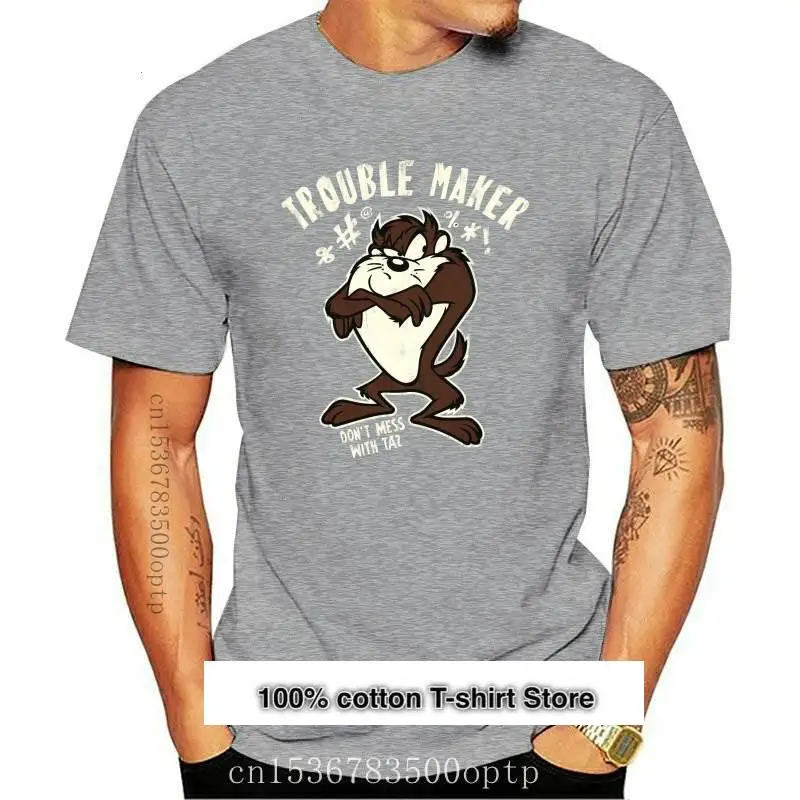 New-Funny-Taz-Trouble-Maker-Tazmania-Devil-Men-s-T-Shirt-Funny-Cartoon ...